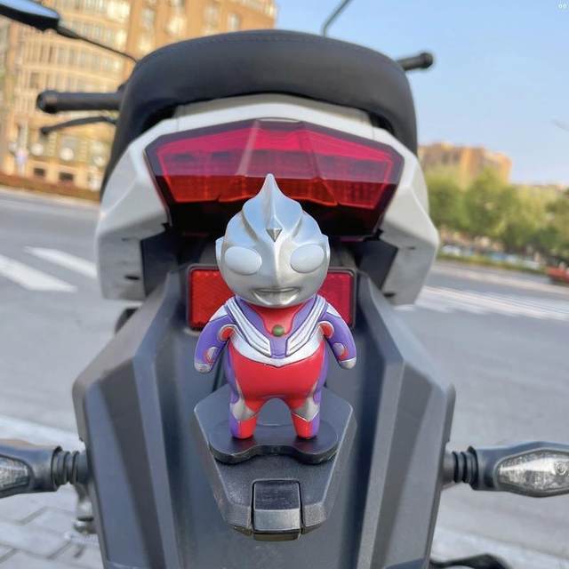 Electric car decoration Q version Straw hat Ultraman Motorcycle ...