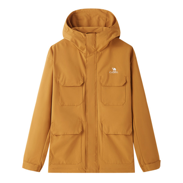 Camel Men's Waterproof Jacket 2023 Outdoor Travel Wear Men's Spring and ...