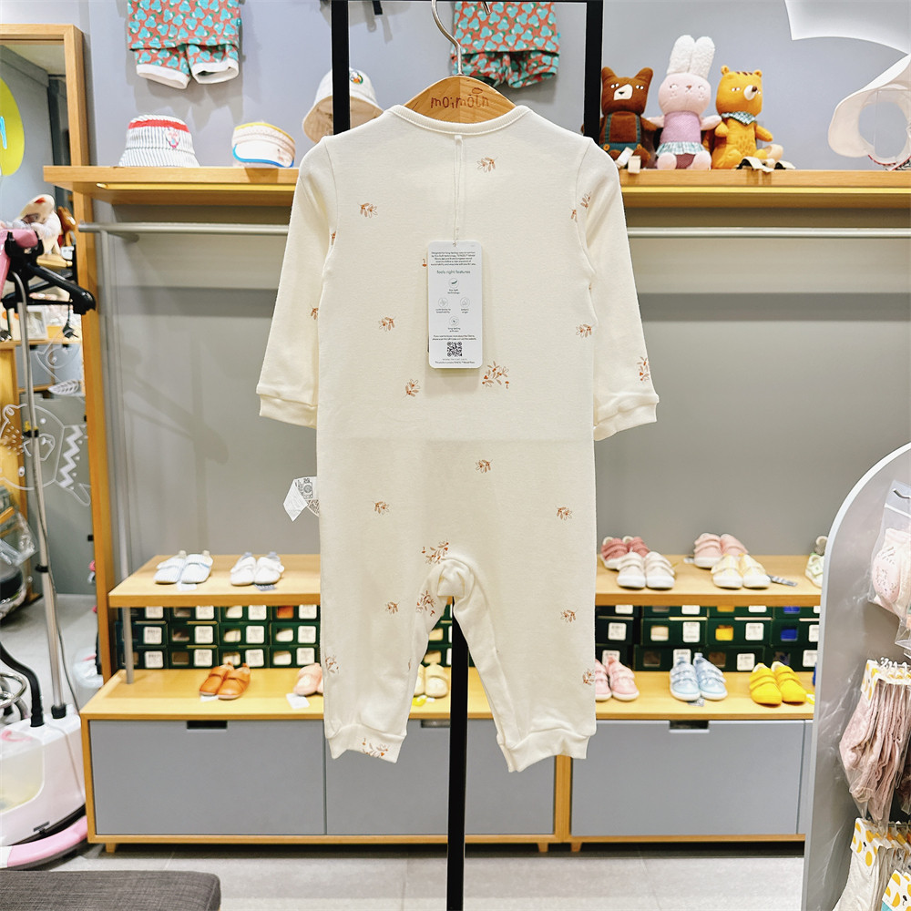 Xiaoyunduo moimoln baby girl modal small flower jumpsuit Korea purchasing 24 winter infant and ...
