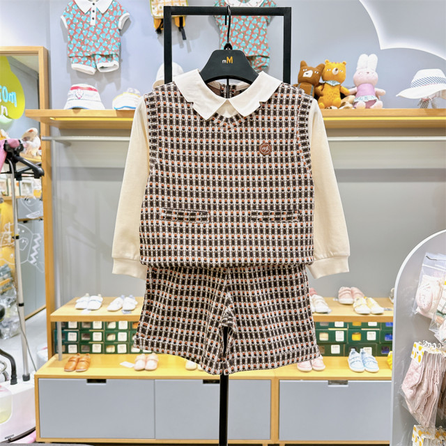 Xiaoyun Duo Moimoln Children's Fake two -piece set Korean purchasing 24 autumn long -sleeved T ...