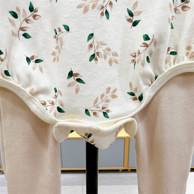 Xiaoyunduo moimoln baby girl floral jumpsuit leggings set Korea purchasing 24 winter infant ...