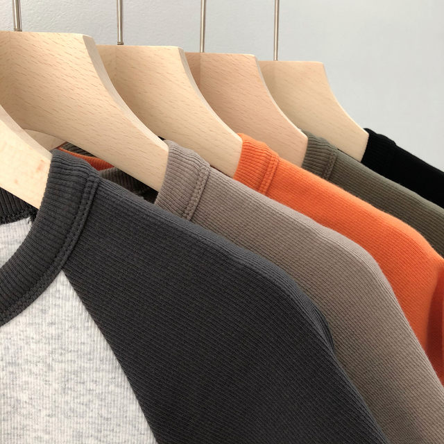 Raglan short-sleeved T-shirt for women 2023 summer new slim fit short ...