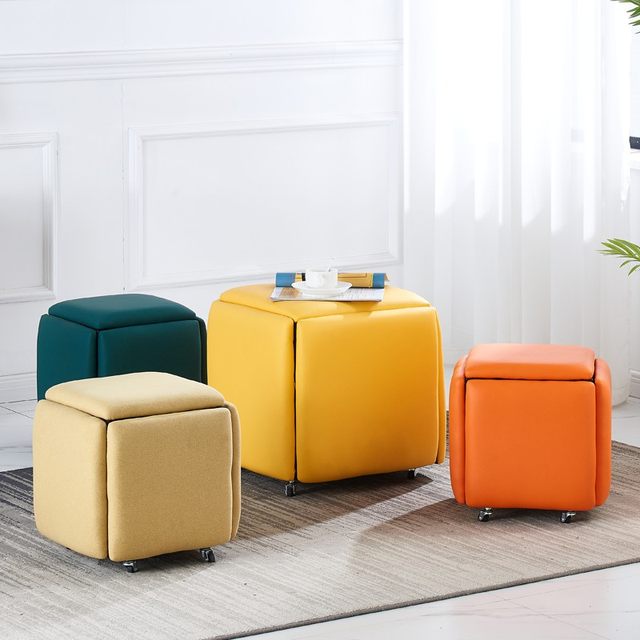 Rubik's cube combination stool household dwarf stool multi -functional ...