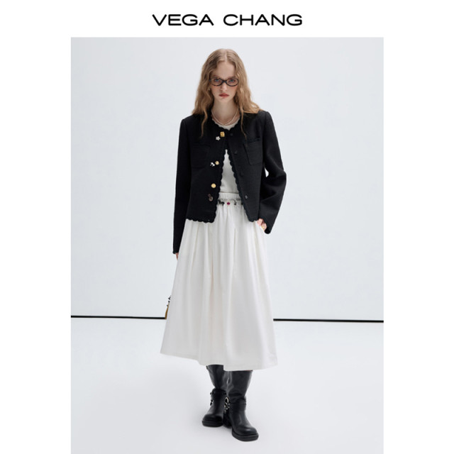 VEGACHANG small fragrant style short coat for women 2024 new autumn ...
