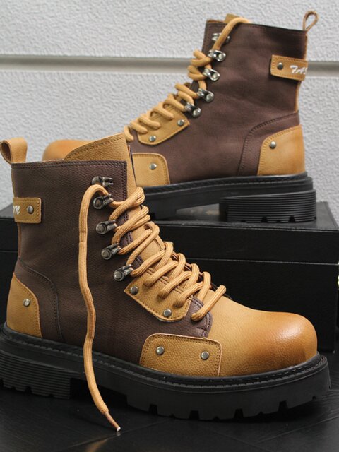 Gongguo Martin Martin Boots High British Wind Boot 2024 Winter New ...