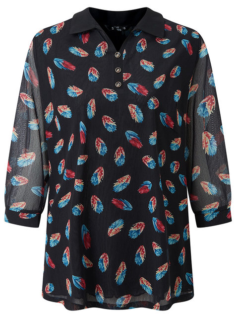 Xing's women's clothing, large size, quarter-sleeved T-shirt, mesh 2024 ...