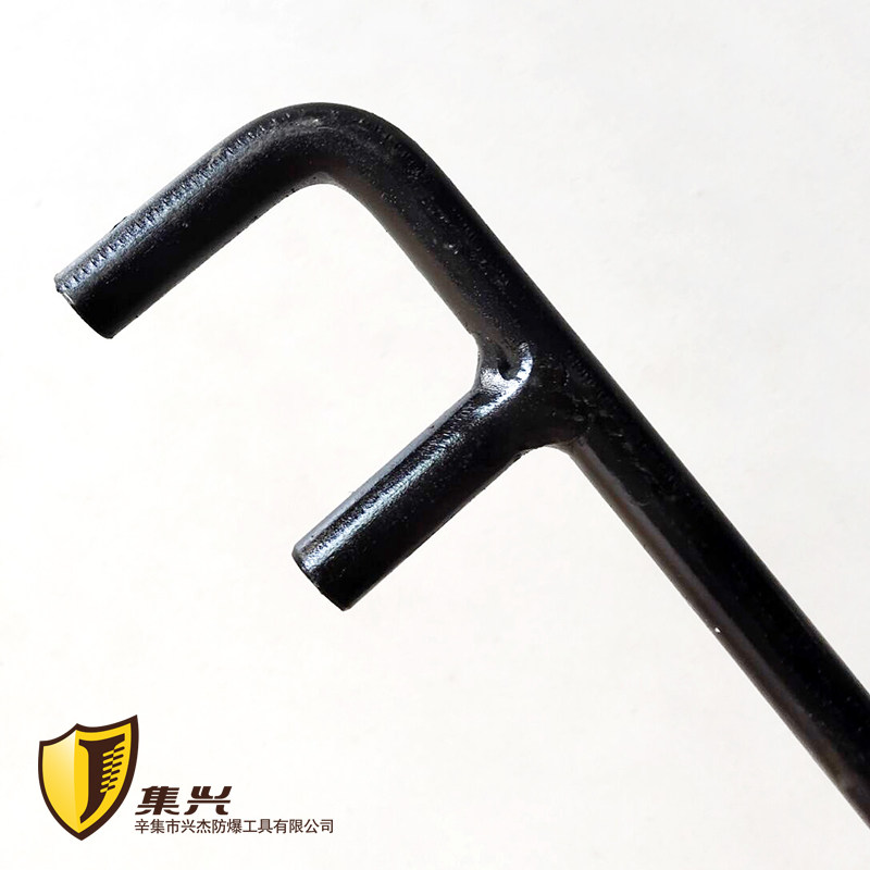Jixing F-Type Valve Wrench - Steel Two-Claw Hook Wrench 200-1200mm