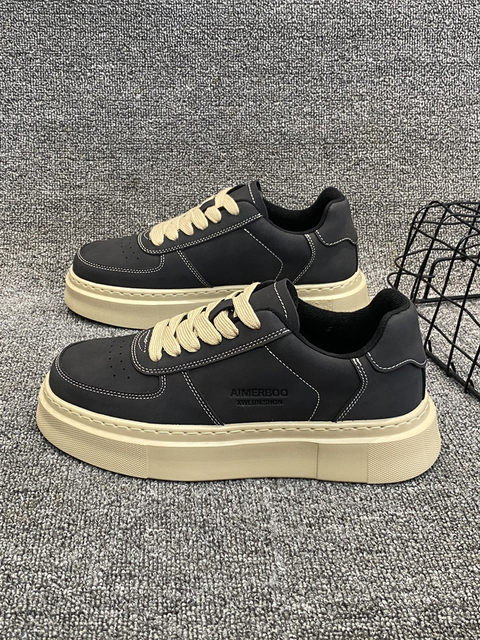 American retro slab shoes for men with all-match thick sole casual ...