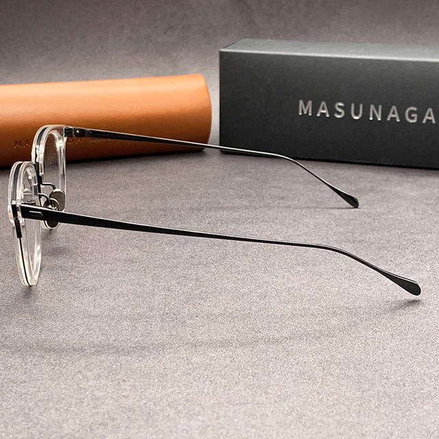 Masunaga MASUNAGA Japanese handmade light and comfortable retro large frame men and women myopia ...