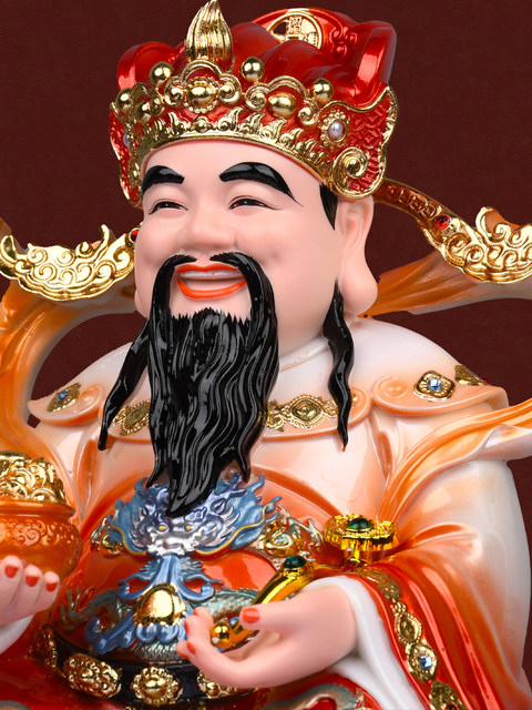 God of Wealth, Fan God Fan Fan Fan, imitation porcelain Gods, home shop ...