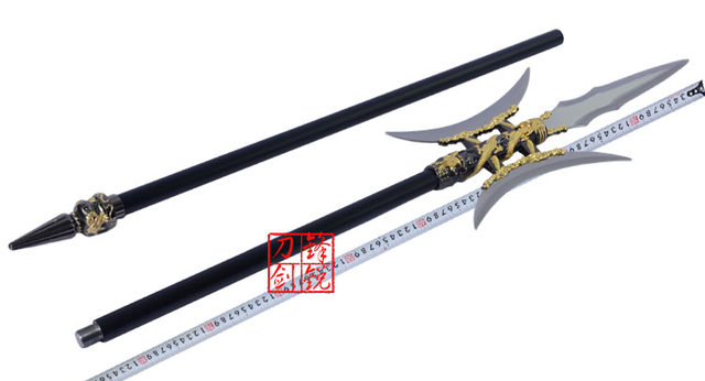 Flying General Lu Bu's Eighteen Weapons Double Moon Fang Tian Painting ...