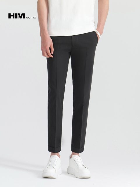 HIM Han Chong Simple and Comfortable Men's Nurple: Business Leisure ...