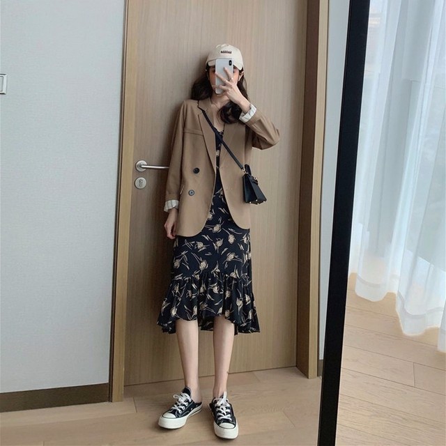 20204 Black Suit Jacket Women's Small Suit Women's Short Korean Style ...