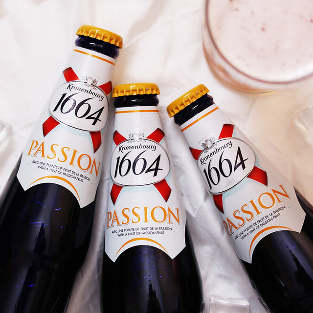 1664 Beer Passion Fruit French Style Pink/White Beer Wheat 330ml Bottle ...
