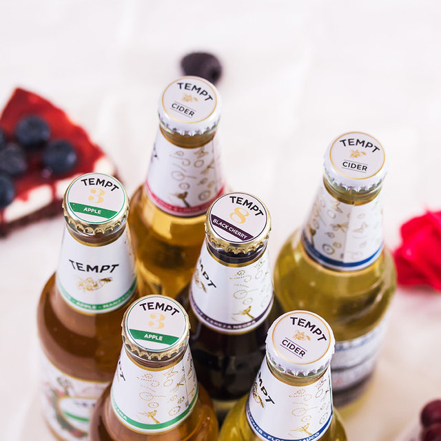 TEMPT Temptation Beer Cider Cider 1/3/7/8/9 Elderflower Nectar Peach Cherry Flavor 330ml*3 bottles