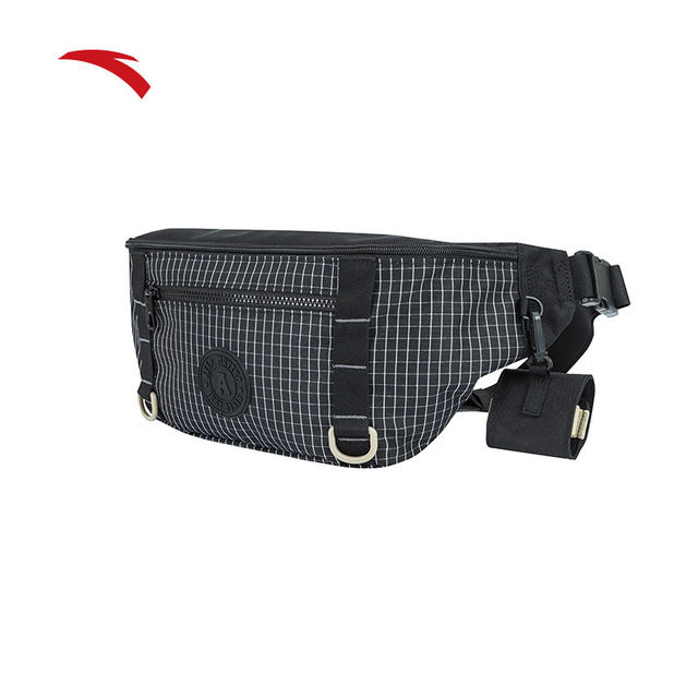 ANTA sports chest bag new men's and women's waist bag black casual ...
