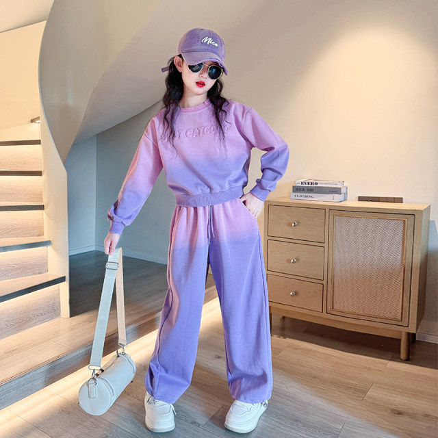 Girls' Autumn Clothes Set Spring and Autumn Style 2024 New Children's ...