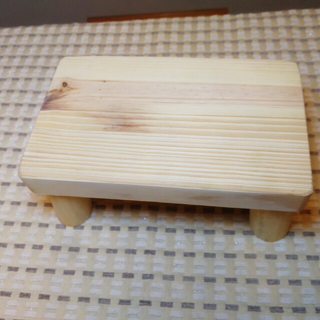 Simple log pine square stool wooden bench low stool wooden stool high ...