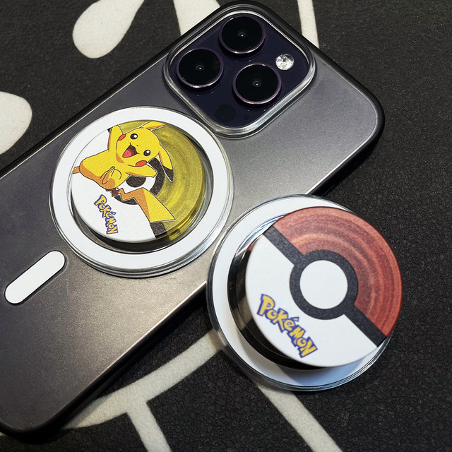 Pokémon Poke Ball Pikachu Eevee themed Magsafe magnetic air bag holder ...