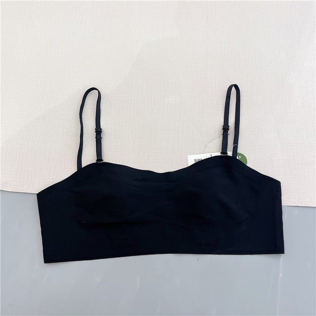 Latex cotton paper bra strapless bra for big breasts, non-slip, ultra ...