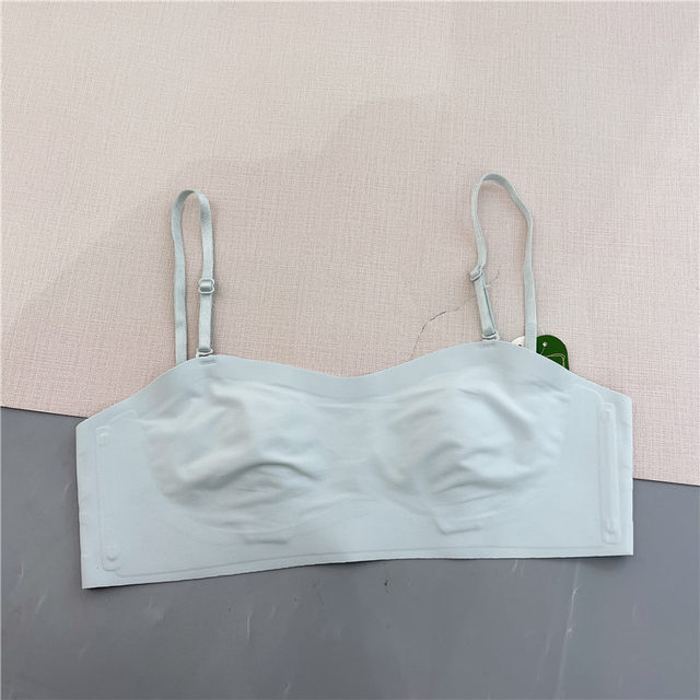 Latex cotton paper bra strapless bra for big breasts, non-slip, ultra ...