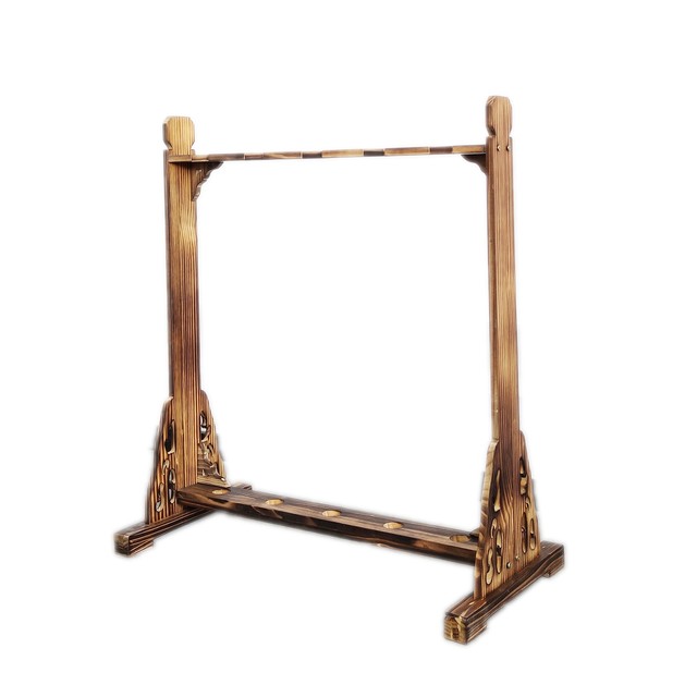 Solid wood 18-like weapon frame vertical Guan Gong frame long gun frame ...