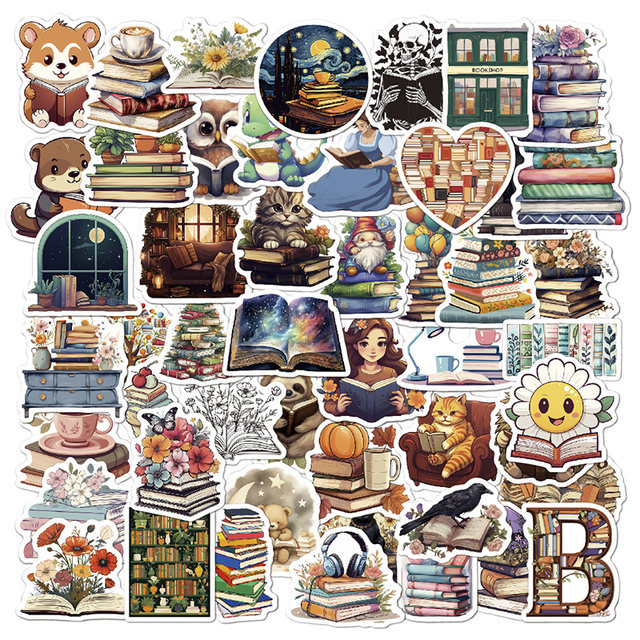 Cultivate reading interest stickers love reading ins style ...