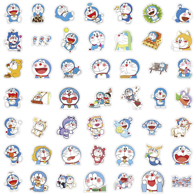 Doraemon Doraemon Sticker Blue Fat Man Cartoon Cute Character Girl ...