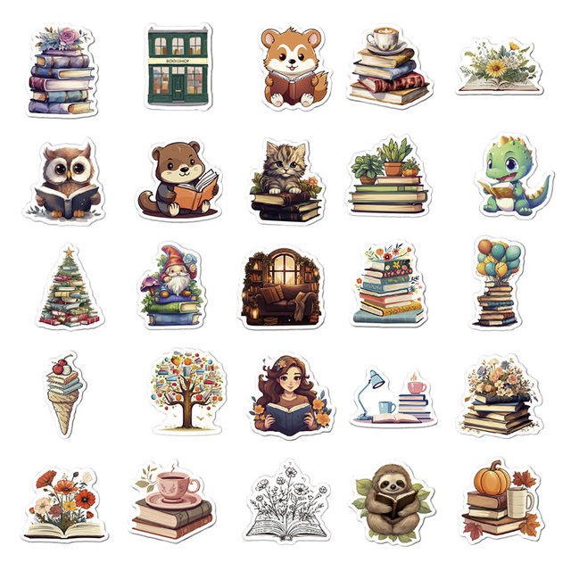 Cultivate reading interest stickers love reading ins style ...