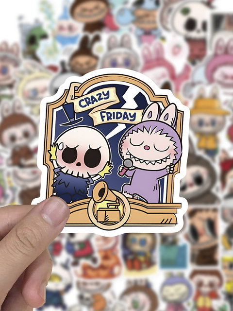 Labubu labubu stickers waterproof boys and children cartoon cute ...