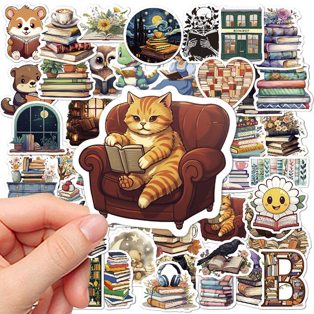 Cultivate reading interest stickers love reading ins style ...