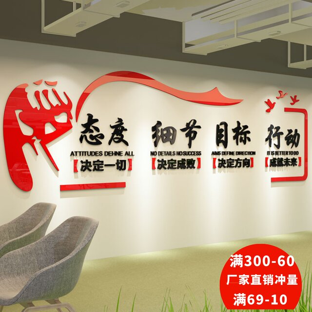 Motivational wall stickers inspirational text company corporate office ...