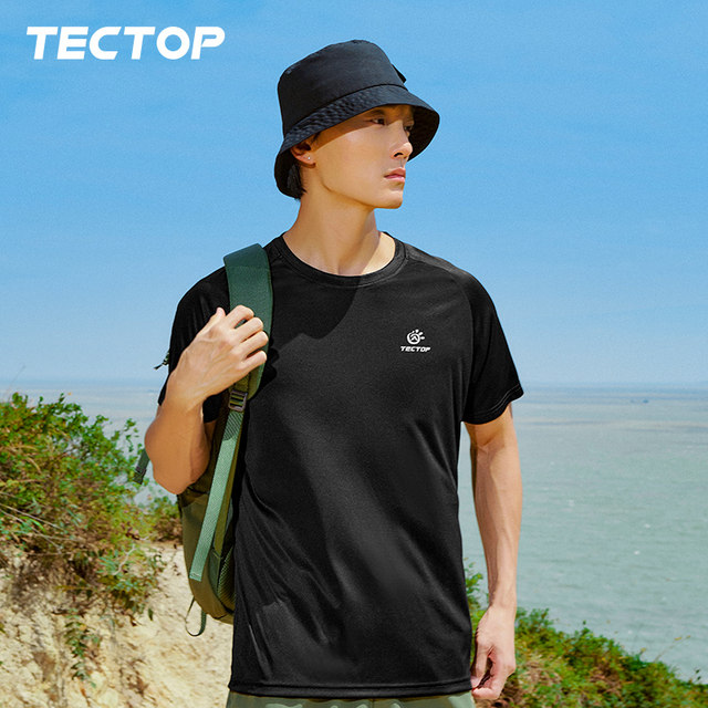 TECTOP/Tantuo summer outdoor leisure quick-drying T-shirt men's round ...