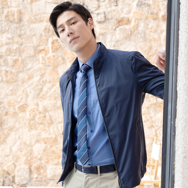 Youngor Jacket Autumn and Winter New Men's Business Casual Lapel Short ...