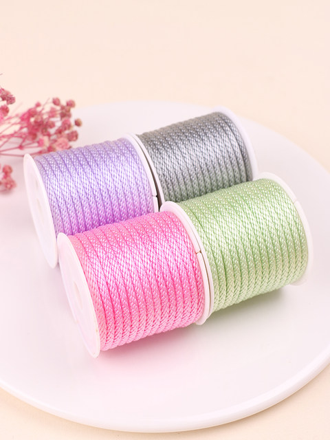 Corn rope 3mm handmade rope bracelet necklace neck jewelry line pendant ...