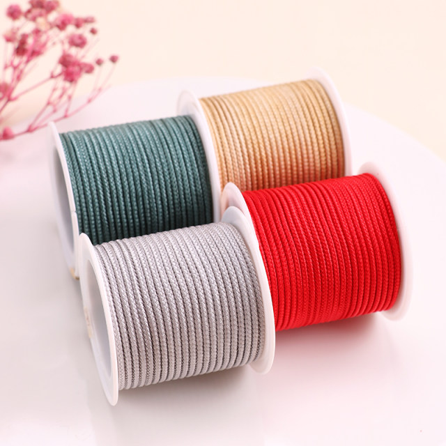 Auspicious Ruyi Rope 2mm Small Roll Handmade Rope Bracelet Necklace ...