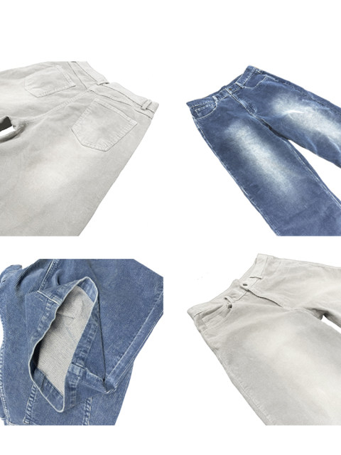 Wanna Lab 25Ss Ultra-Soft Enzyme-Washed Corduroy Pants Denim Washed ...