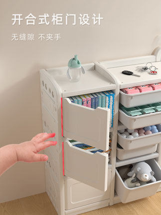Children's toy storage rack household baby storage cabinet toy storage ...