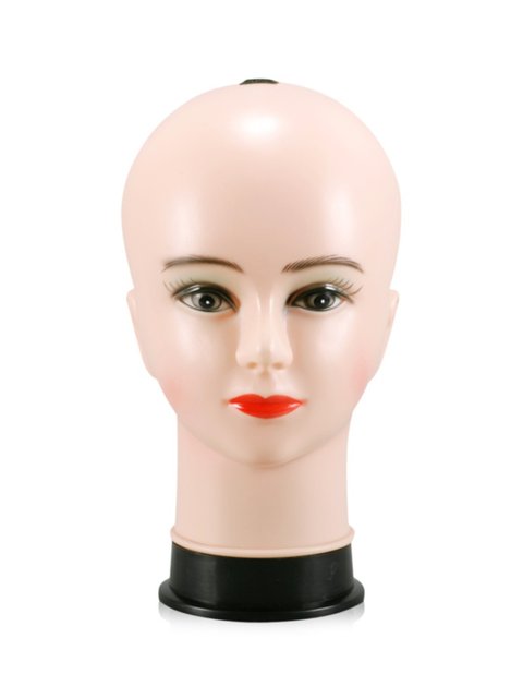 Female head model dummy head wearing a hat wig male head mold prop to ...