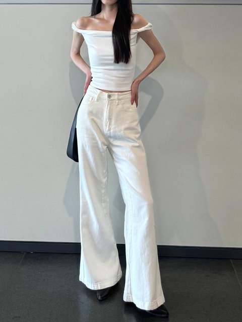 Narciso new summer private clothing design niche one-line collar ...