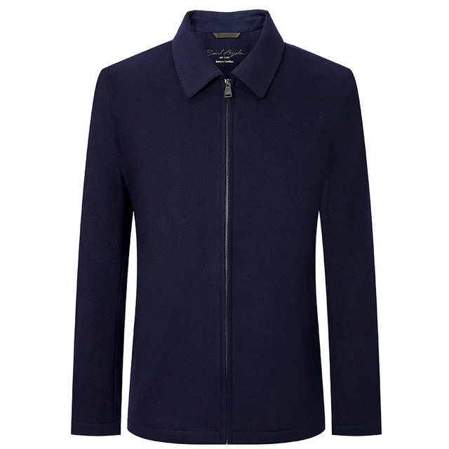 Report the new male business casual lapel skirt cadre model wool jacket