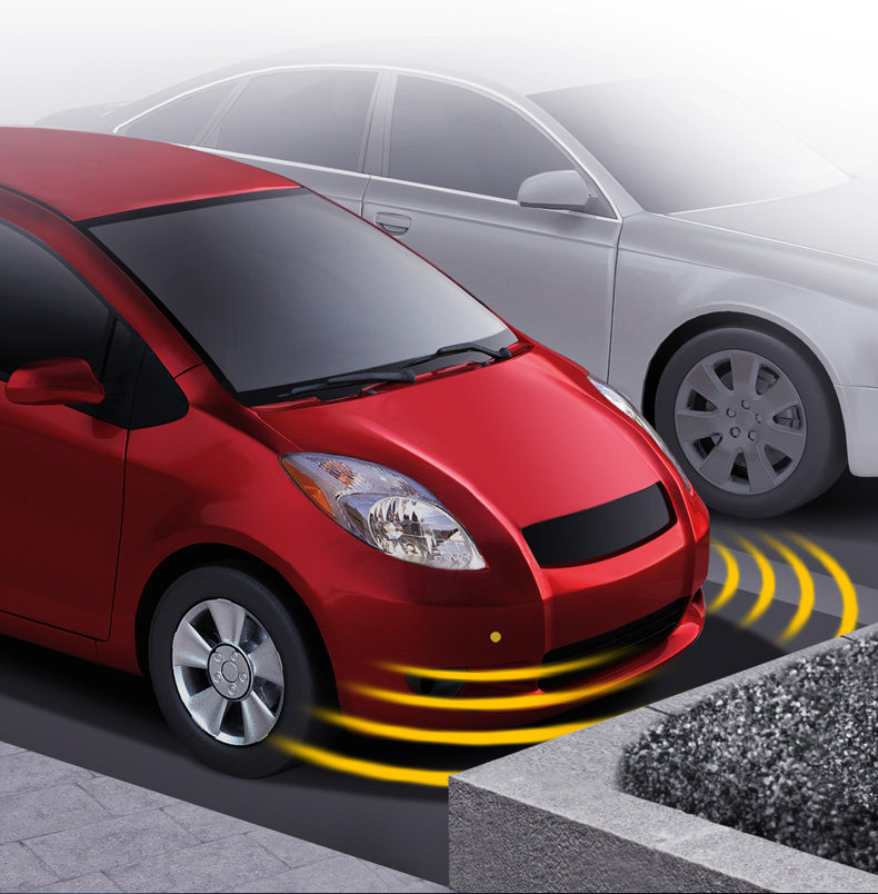 Reversing radar - The first 2 probes (please note the probe color), 2 ...