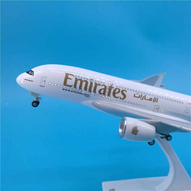 30cm Emirates 380 passenger aircraft voice control LED lights with ...