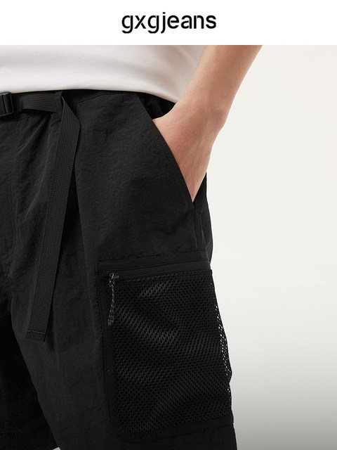 gxg.jeans men's clothing multi-color outdoor style mesh bag loose work shorts men's 25-year ...