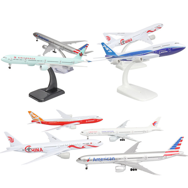 Static aircraft model solid alloy airliner with wheels can rotate ...