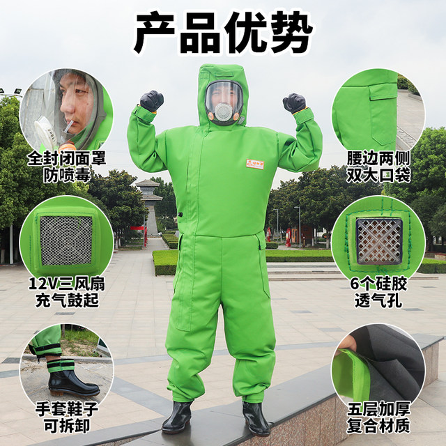 Inflatable wasp suit, thickened protective suit, full set of bee-proof ...