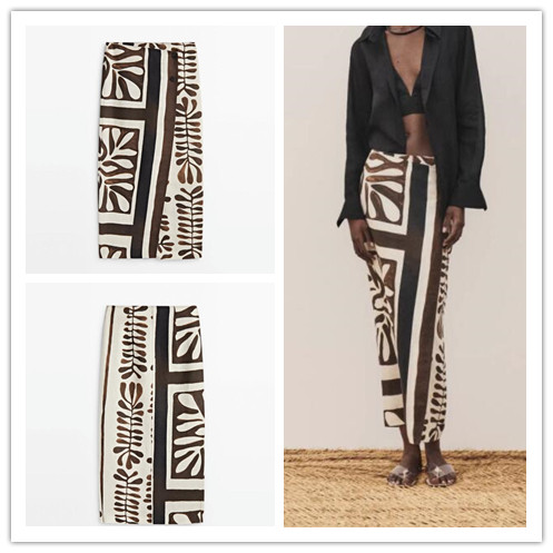 Spanish single spot 2024 summer new holiday storm Samia retro print hip ...