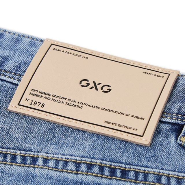 GXG Men's 2024 Summer Cool Classic Washed Casual Straight Jeans Men's Trousers