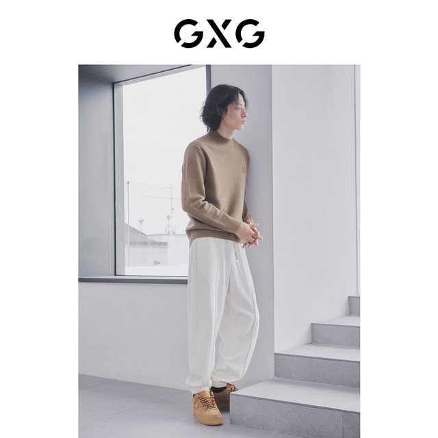 GXG Outlet's 22-year men's simple multi-color basic turtleneck machine washable woolen sweater ...