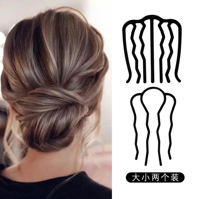 Lazy disk hair buns, pills, head plate hair tool U -shaped insert ...